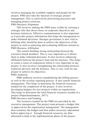 Running Head PMO CHARTER1PMO CHARTER 5PMO C.docx