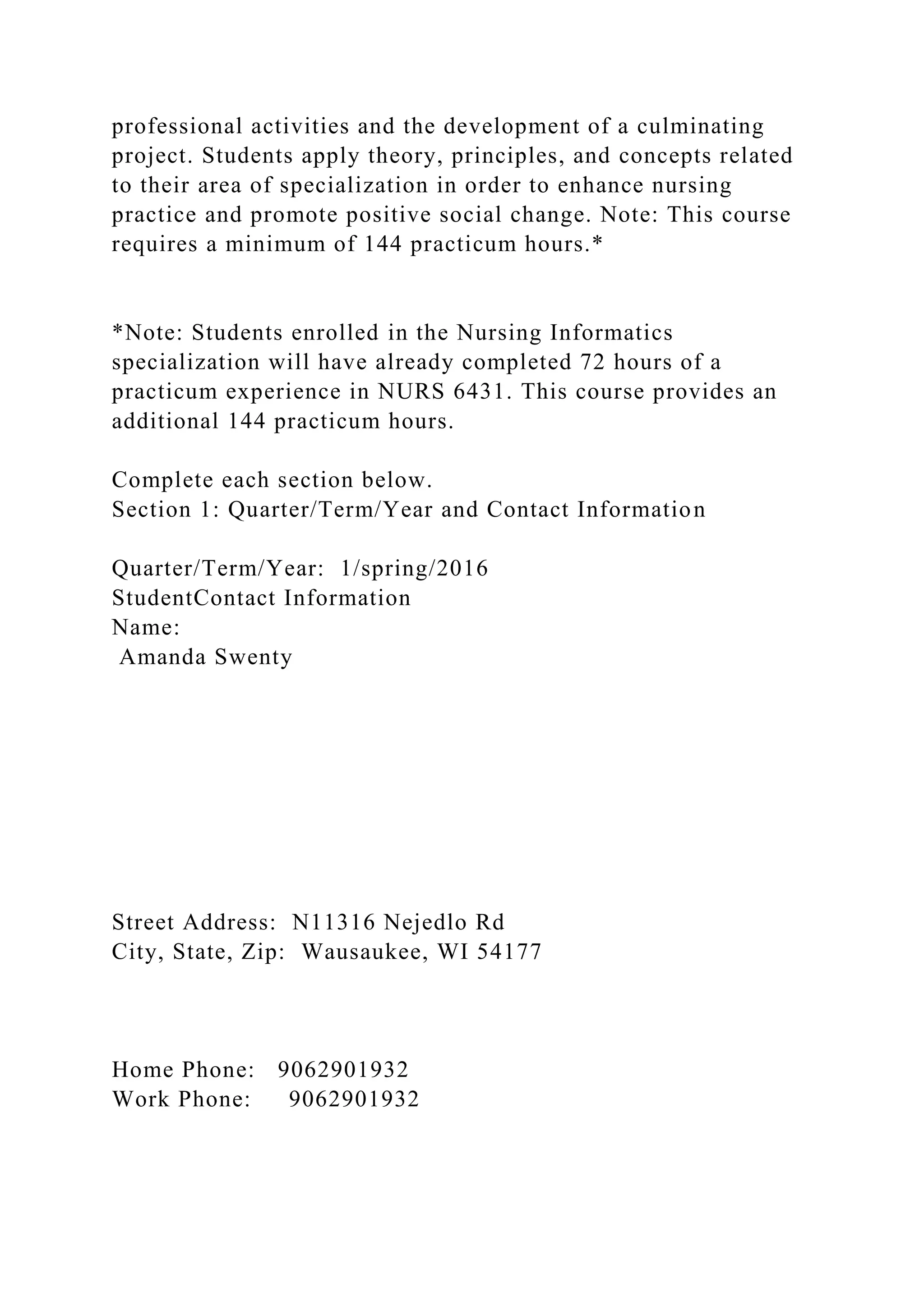 Running Head PRACTICUM PROJECT PLAN1PRACTICUM PROJECT PLAN.docx