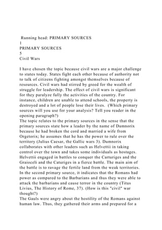 Running head PRIMARY SOURCES .docx