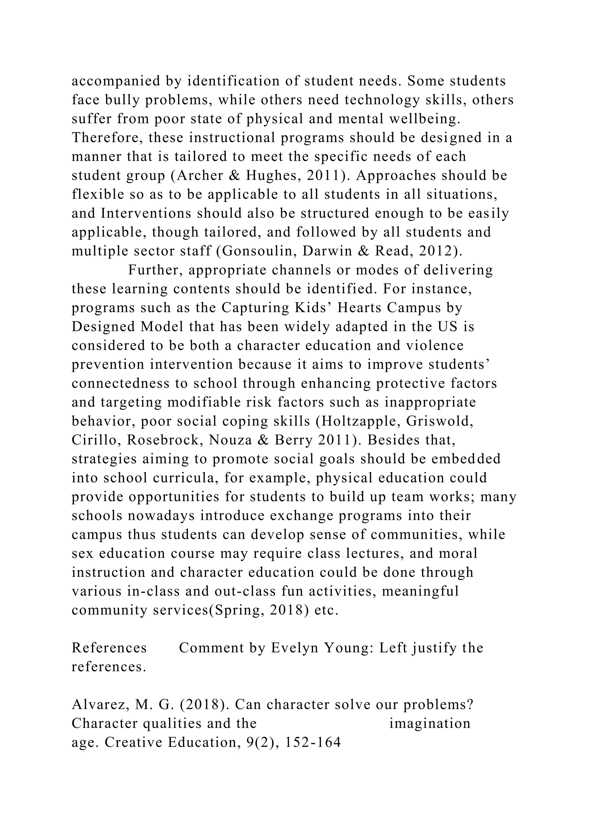 Running head PROGRAM DESIGN 1PROGRAM DESIGN 2.docx