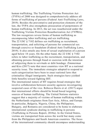 Running head PROJECT PROPOSAL ON HUMAN TRAFFICKING 1PROJECT PR.docx