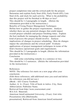 Running head Project Type Unit 5 Individual Project3Ty.docx