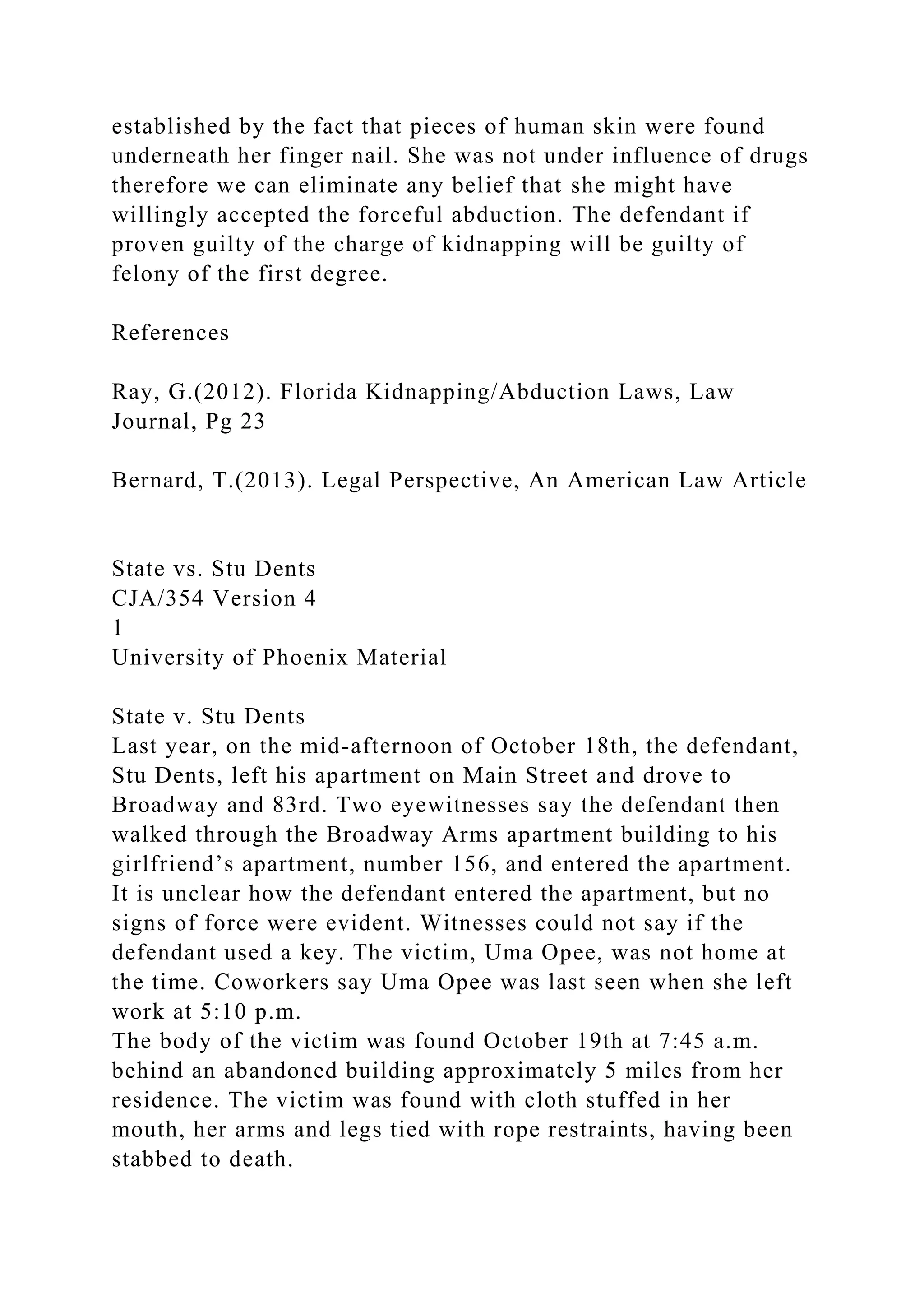 Running Head PROSECUTING ARGUMENT PAPER1PROSECUTING ARGUM.docx