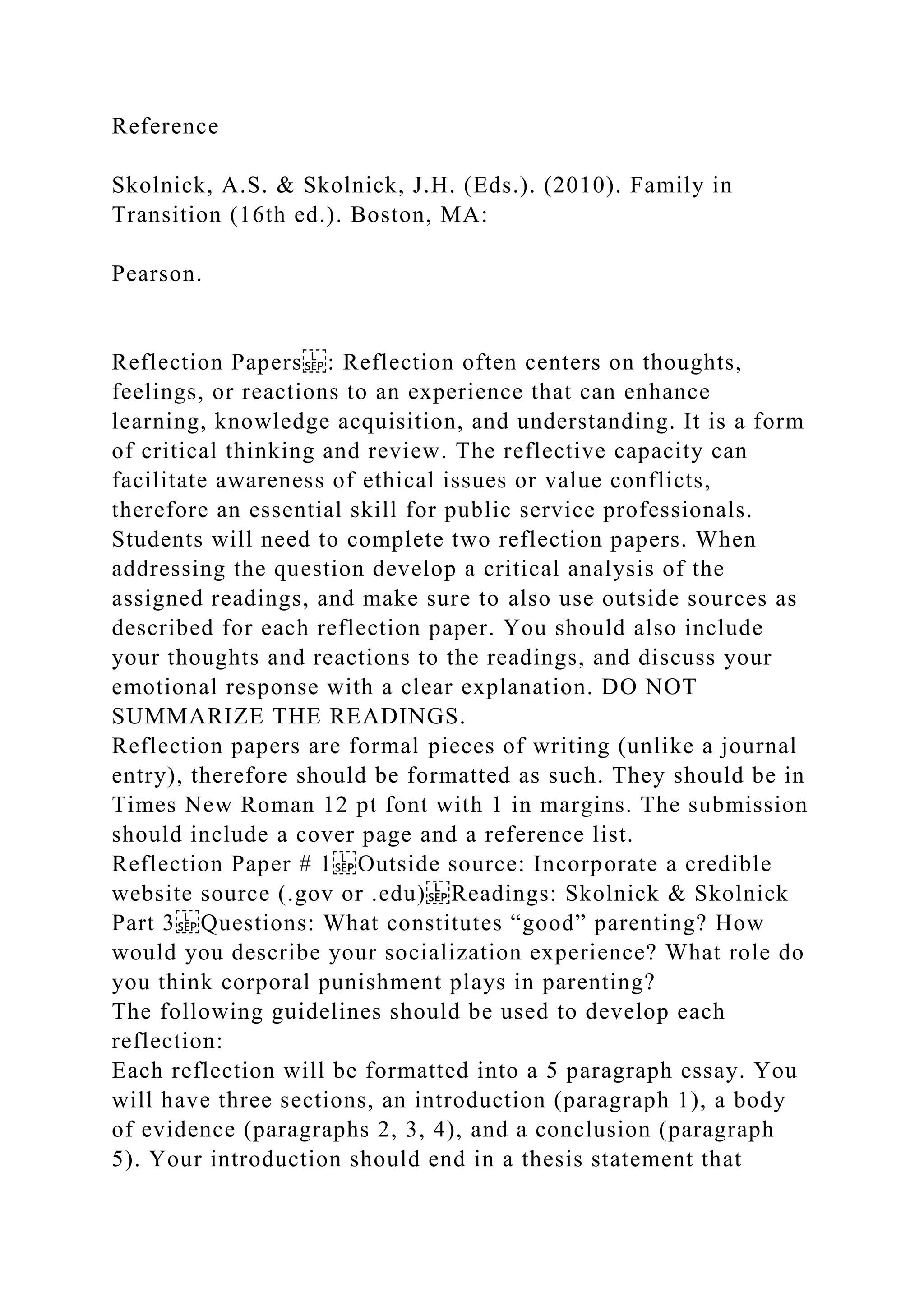 Running head REFLECTION PAPER # 1 1 R.docx