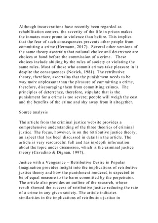 Running head RETRIBUTIVE JUSTICE THEORY 1RETRIBUTIVE JUSTIC.docx