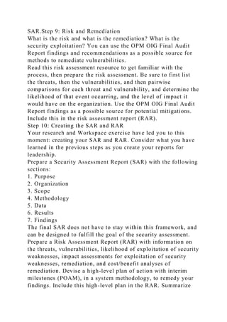 Running head Risk Assessment Repot (RAR) .docx