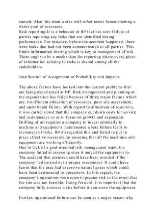 Running head RISK WORKSHOP AND RISK REGISTER1RISK WORKSHO.docx