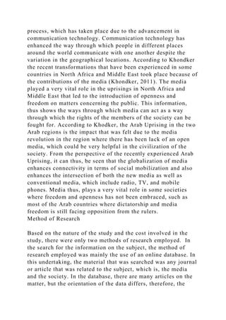 Running head ROLE OF MEDIA IN THE SOCIETYROLE OF MEDIA IN T.docx