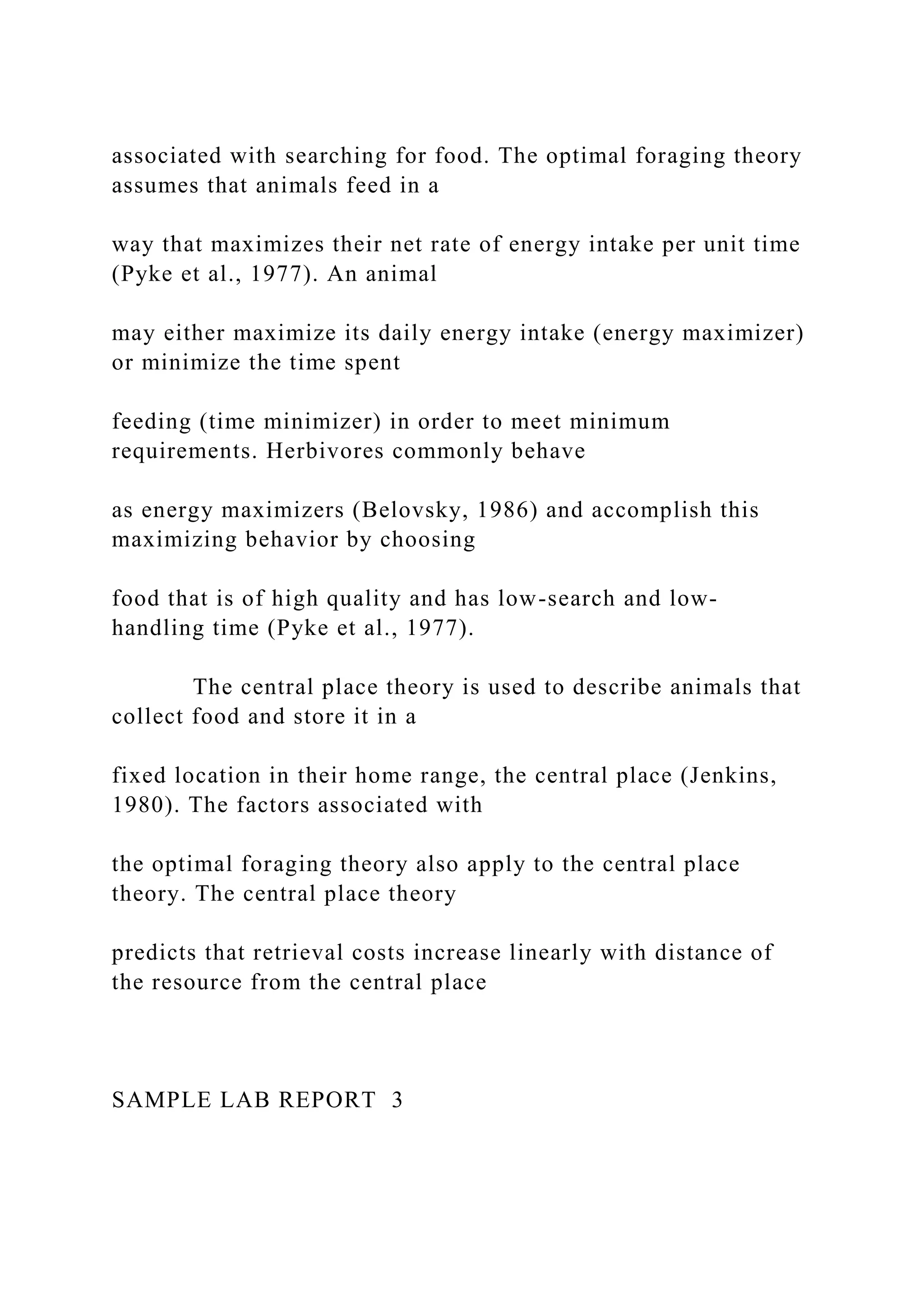 Running Head SAMPLE LAB REPORT 1 Sample L.docx