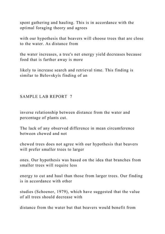 Running Head SAMPLE LAB REPORT 1 Sample L.docx