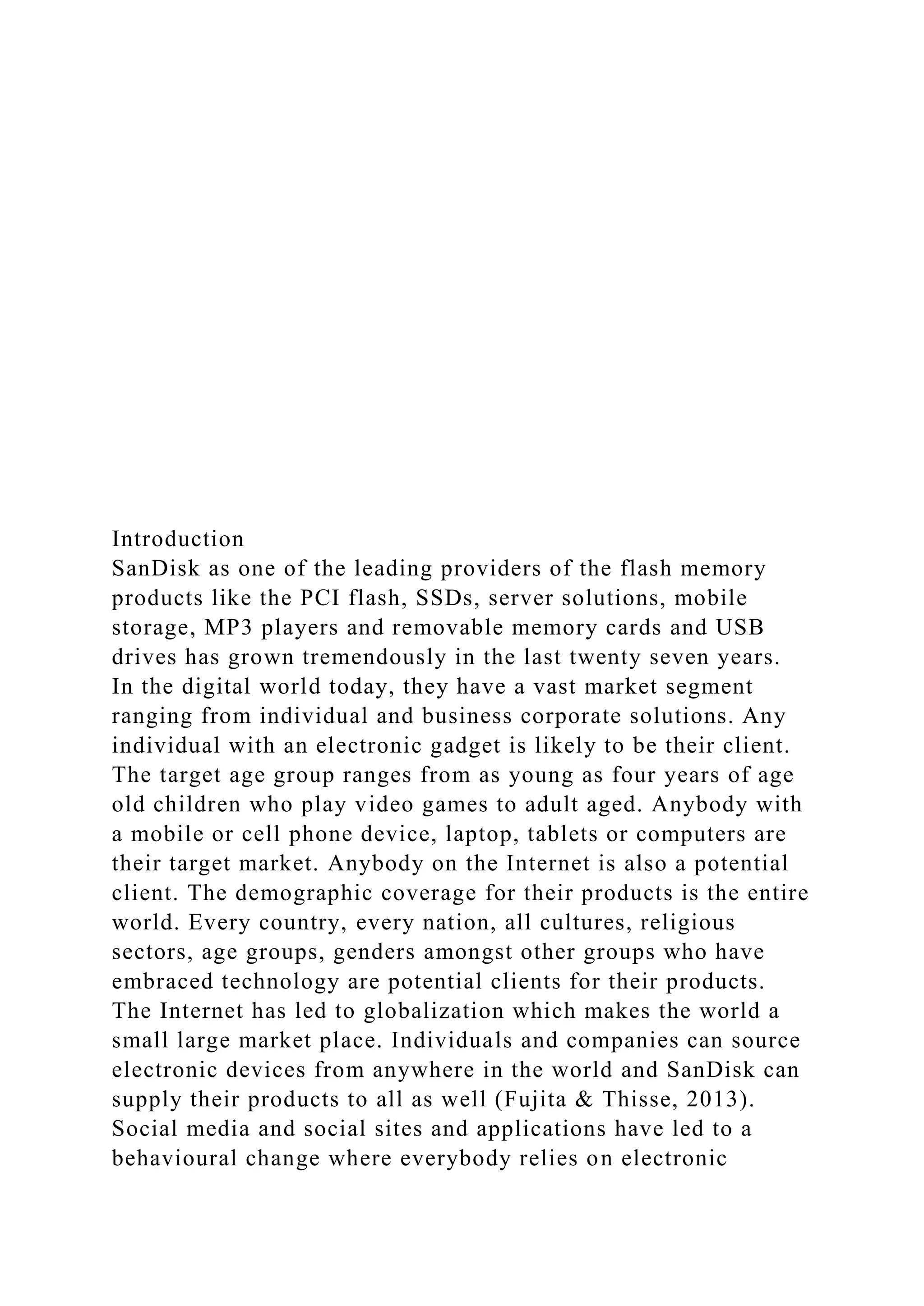 Running head sandisk place and competitive advantage1sandisk.docx