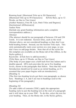 Running head [Shortened Title up to 50 Characters]1[Shortened .docx