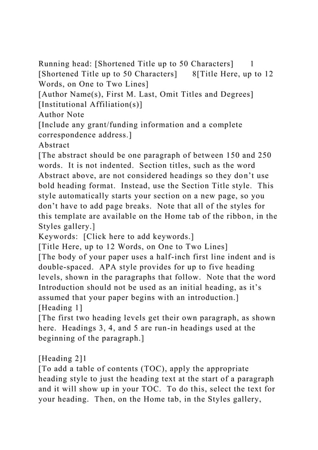 Running head [Shortened Title up to 50 Characters]1[Shortened .docx