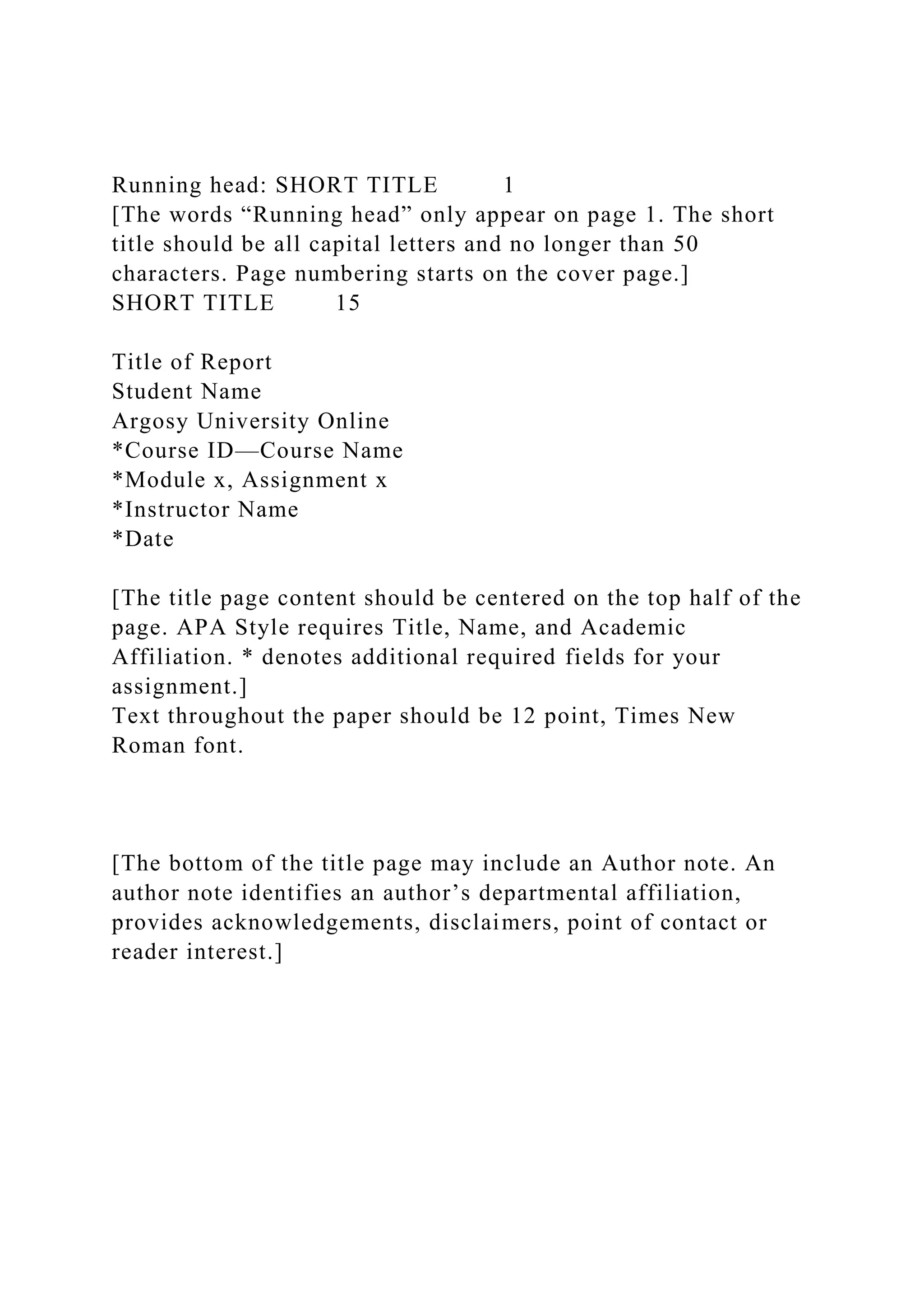 Running head SHORT TITLE 1 [The words Running head” only app.docx