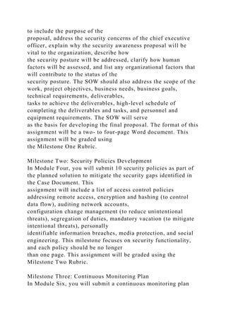 Running Head STATEMENT OF WORKSTATEMENT OF WORK .docx | Computer Networking | Computing