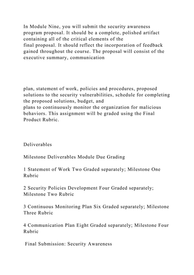 Running Head STATEMENT OF WORKSTATEMENT OF WORK .docx | Computer Networking | Computing