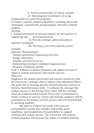 Running head STRATEGIC ENROLLMENT PLAN 1STRATEGIC ENROLLMENT P.docx