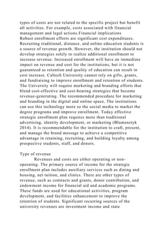 Running head STRATEGIC ENROLLMENT PLAN 1STRATEGIC ENROLLMENT P.docx