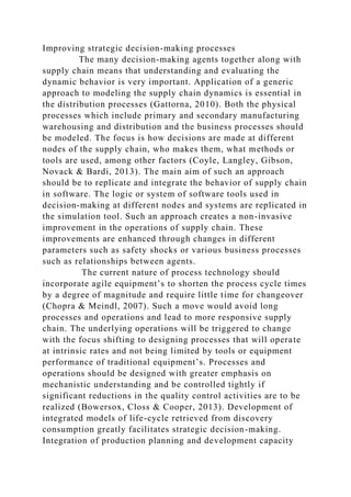 Running head SUPPLY CHAIN MANAGEMENT SUPPLY CHAIN MANAGEMENT .docx