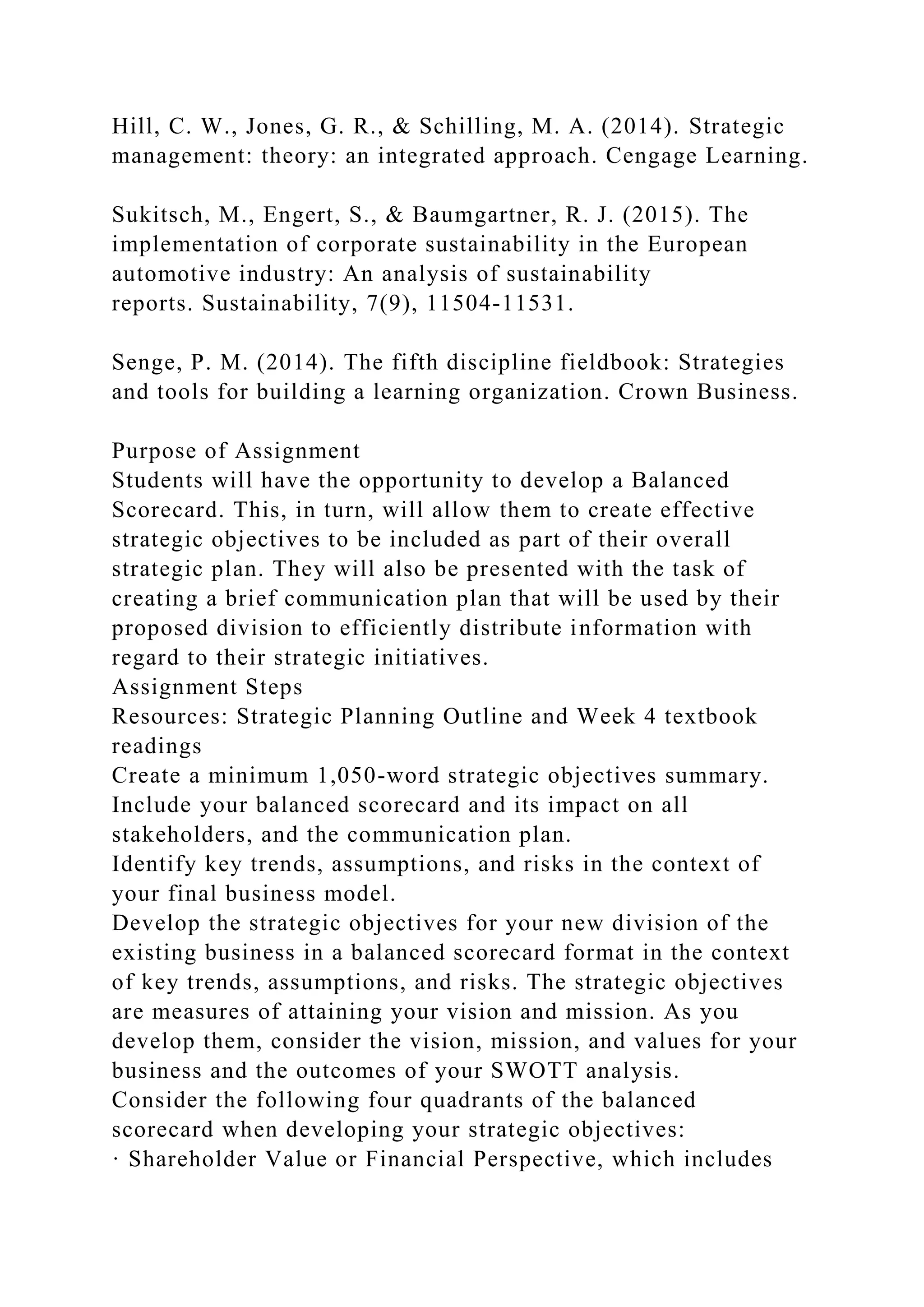 Running head SWOT ANALYSIS OF GENERAL MOTORS’ NEW DIVISION .docx