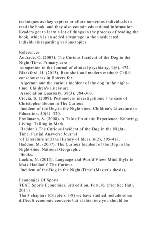 Running Head THE CURIOUS INCIDENT OF THE DOG IN THE NIGHT-TIME .docx