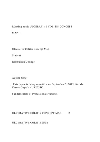 Running head ULCERATIVE COLITIS CONCEPT MAP 1 .docx