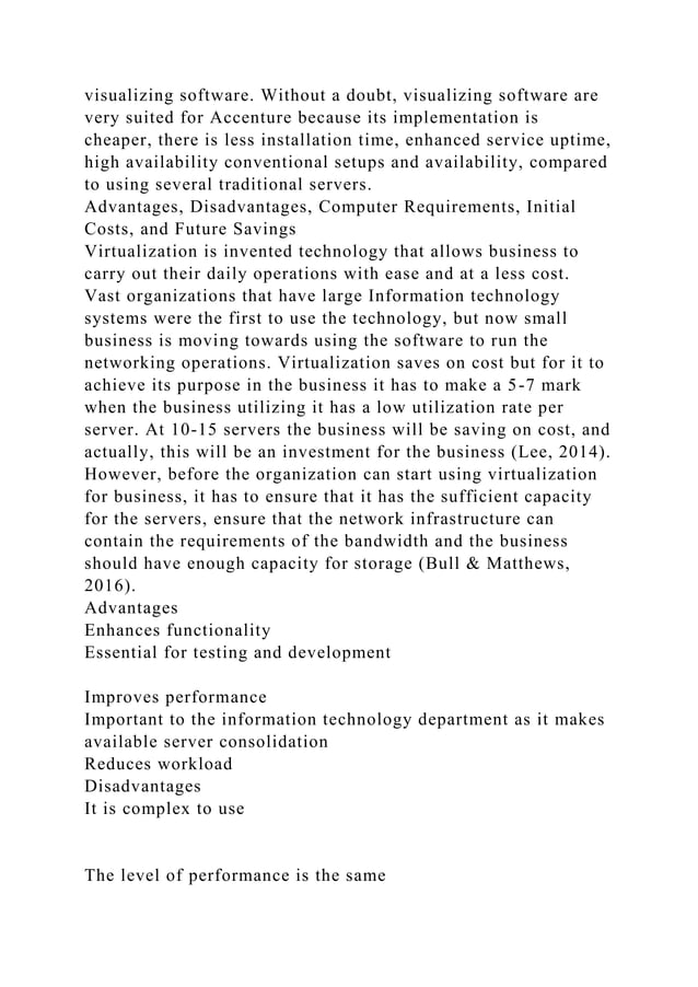 Running Head VIRTUALIZATION 1VIRTUALIZATION 1Virt.docx