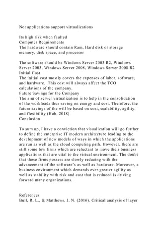 Running Head VIRTUALIZATION 1VIRTUALIZATION 1Virt.docx