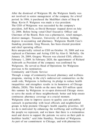 Running head walgreens retail pharmacy1 walgreens retail | DOCX