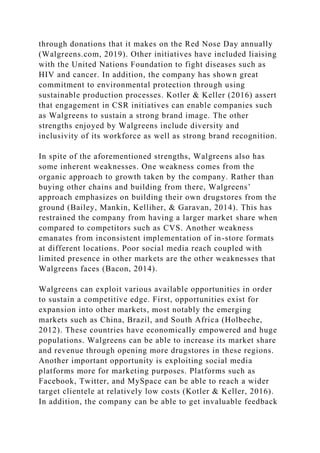 Running head WALGREENS STRATEGIC HRM PLAN .docx