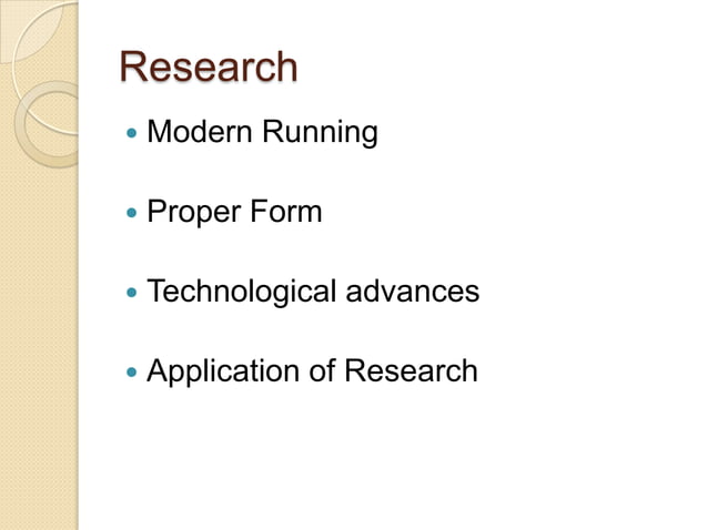 Running in the modern world | PPT