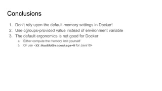 Running JVM in Docker | PPT