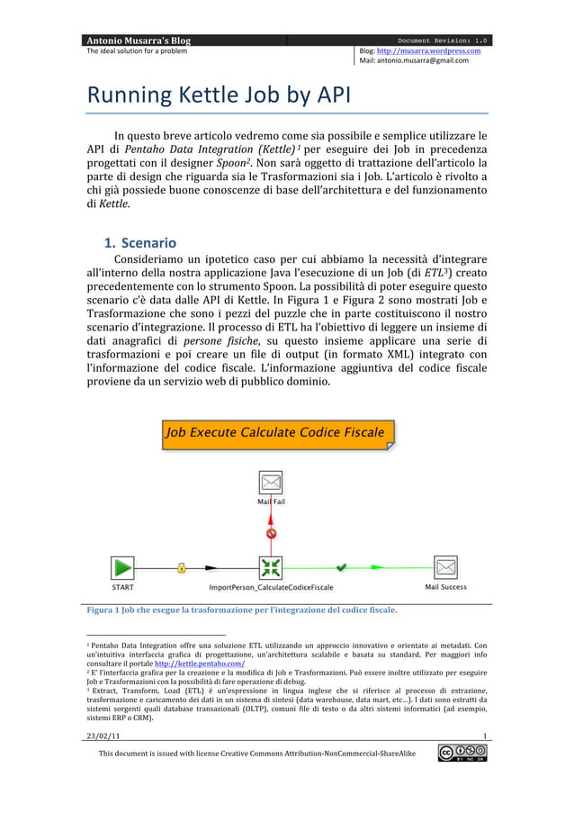 Running Kettle Job by API | PDF
