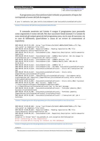 Running Kettle Job by API | PDF