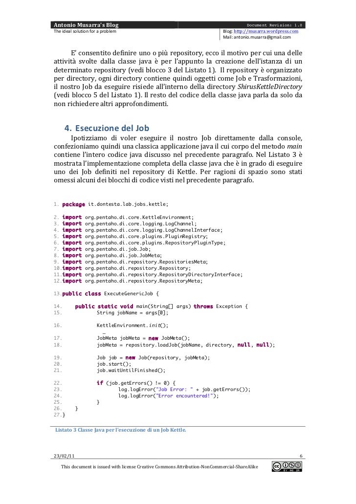Running Kettle Job by API