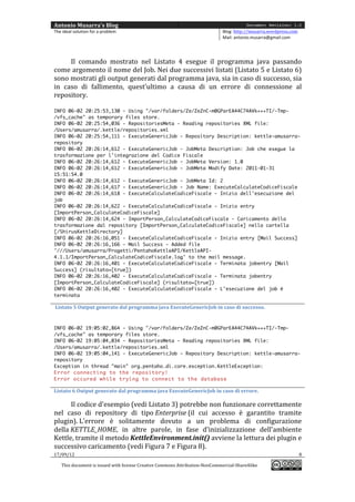 Running Kettle Job by API v1.2 | PDF