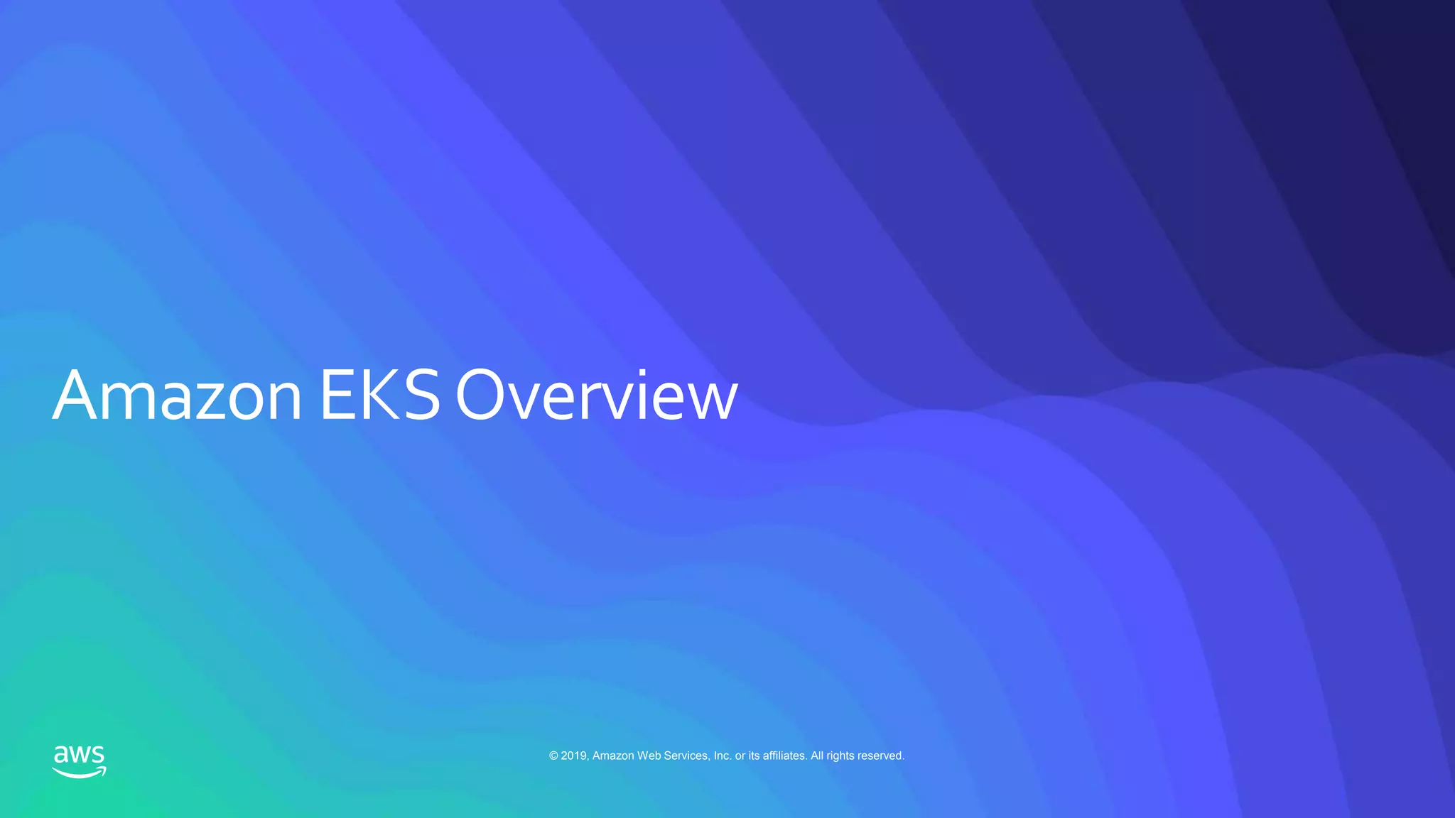 Running kubernetes with amazon eks | PPTX