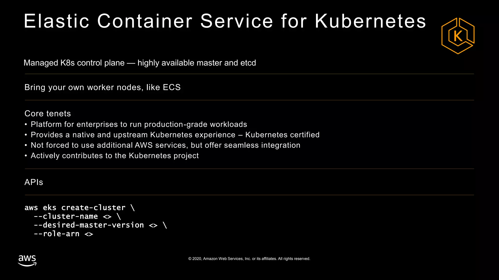 Running Kubernetes With Amazon Eks Ppt