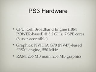 Running Linux On The PlayStation3 | PPT