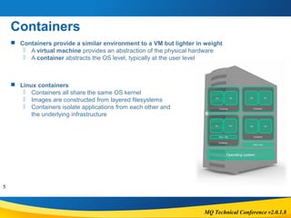 Running IBM MQ in Containers | PPT