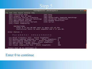 Running of nist test | PPTX