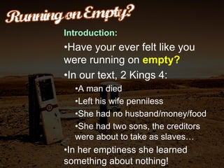 Running on empty | PDF