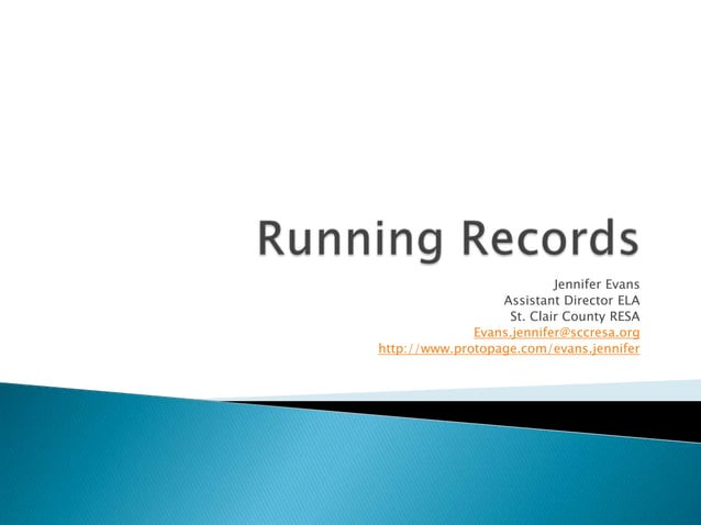 Running records | PPT