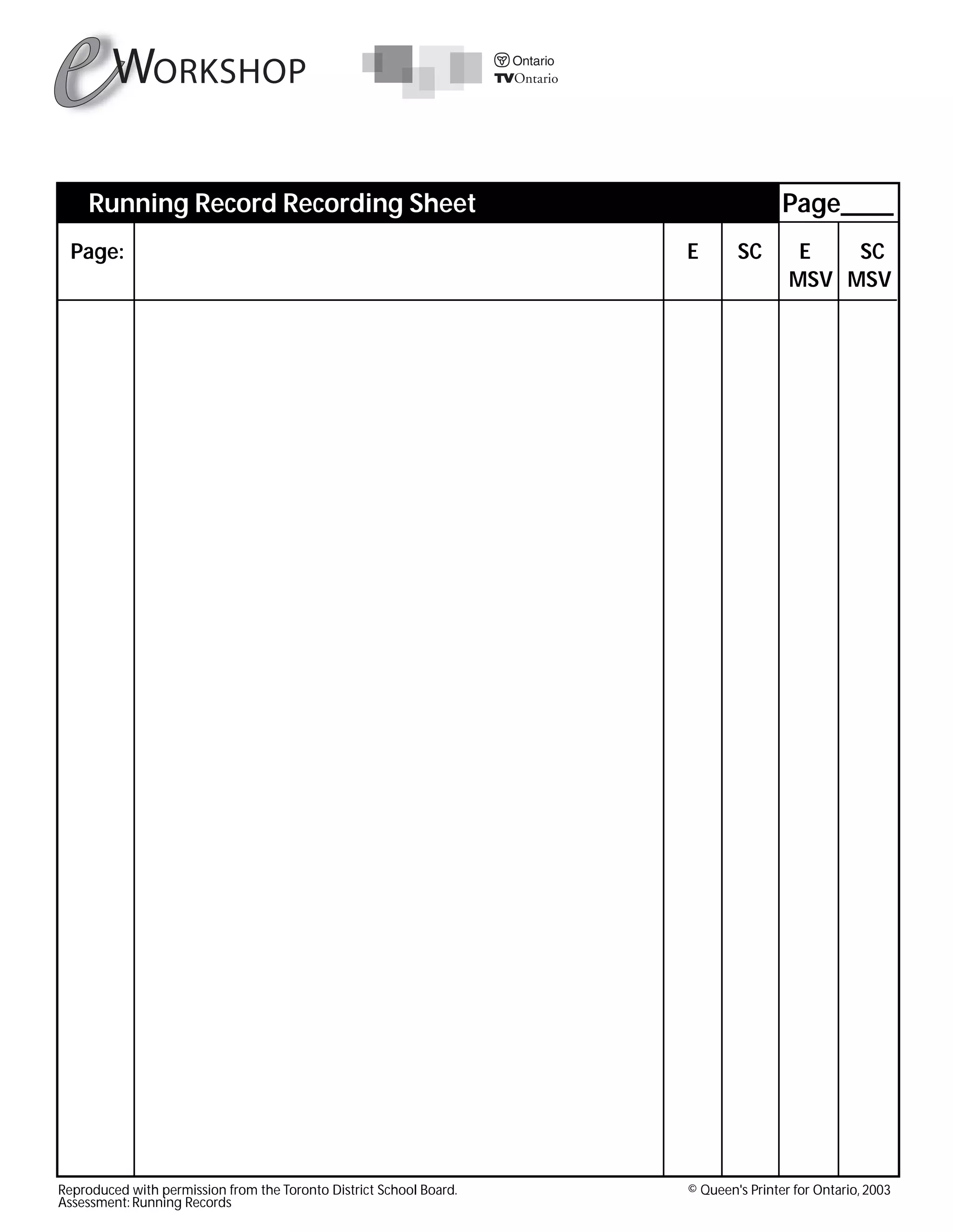 Running recordsheet | PDF
