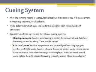 Running records technique | PPTX