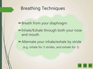 Running strategies for beginners | PPSX