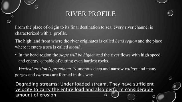 Running water as an agent of Erosion | PPTX