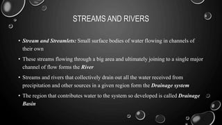 Running water as an agent of Erosion | PPTX