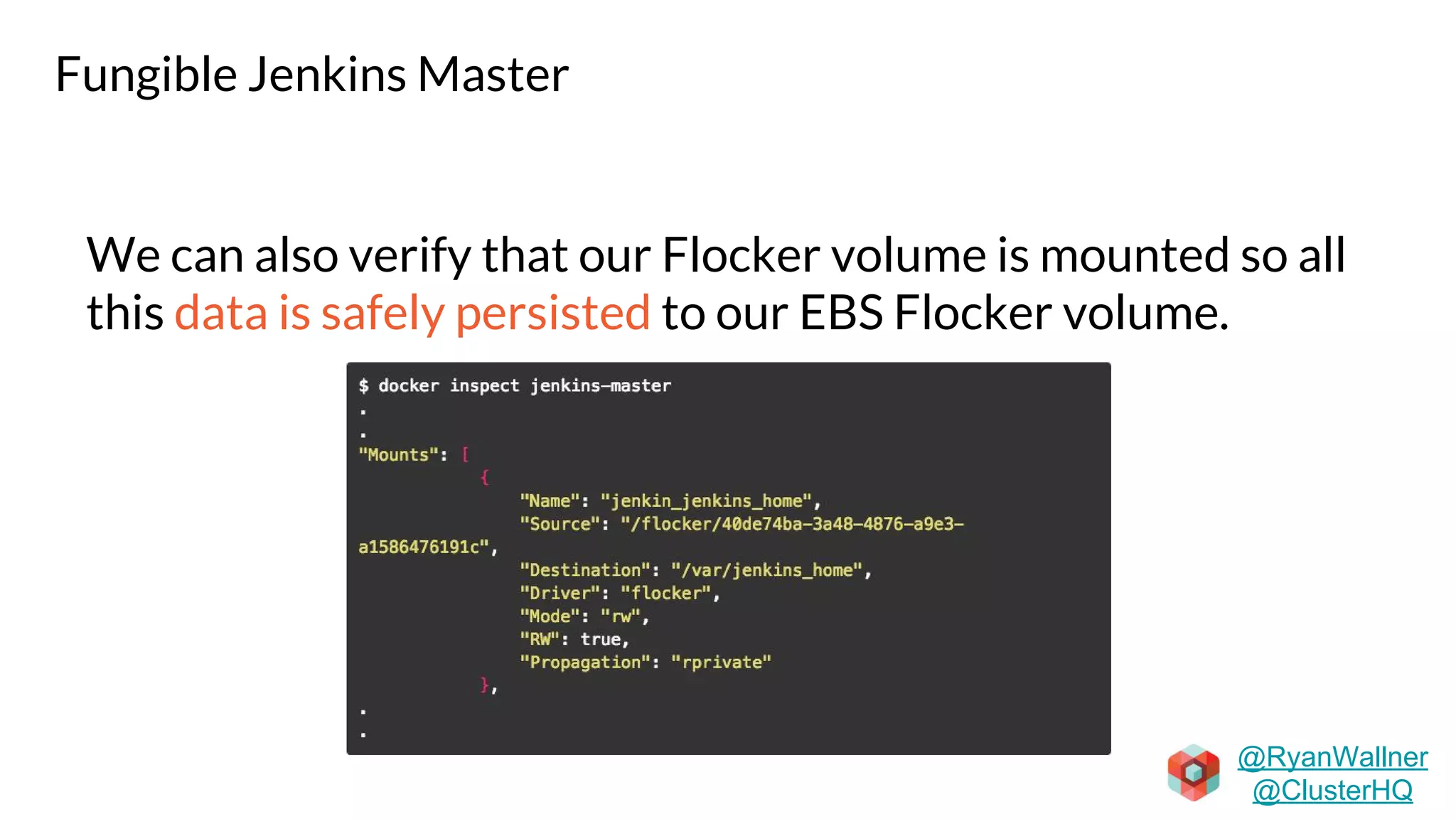 Running your Jenkins Infrastructure with ClusterHQ | PPT