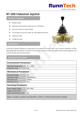 RunnTech Joystick Catalogue | PDF
